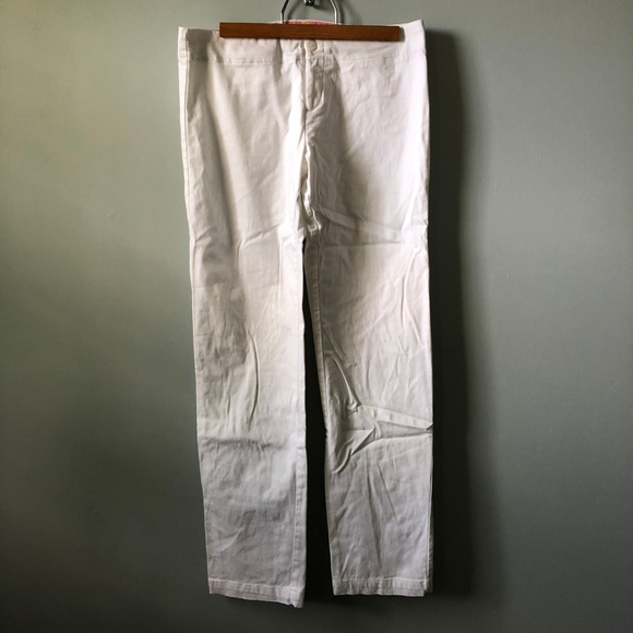 Nally & Millie | Pants & Jumpsuits | Nally Milly Straight White Slacks ...